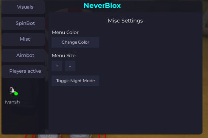 NeverBlox HVH [Aimbot] [Wallhack] - Roblox
