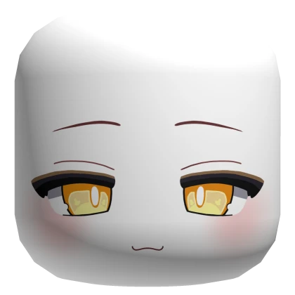 Soft Yellow Anime Droopy Eyes - White | Roblox Item - Rolimon's