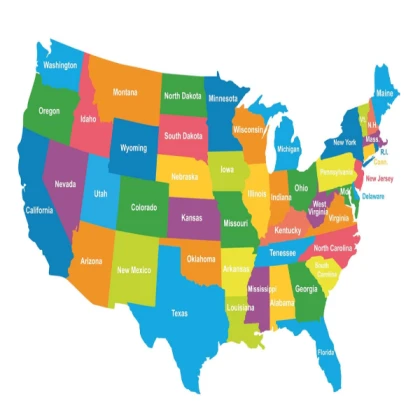USA-States-Color-Map