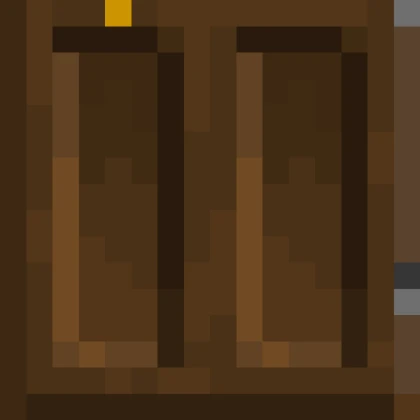 Minecraft - Dark Oak Door (bottom, flipped)