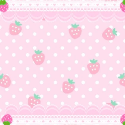 strawberry pink polka dot ruffle pink cutecore ♡
