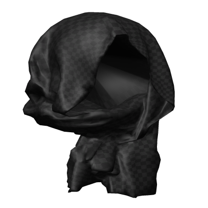 驪Y2K Bufanda de diseñador negro Keffiyeh Turban驪 - Roblox