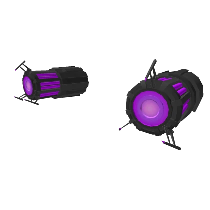 Gravity Cyber Shoulder Blasters (Purple) | Roblox Item - Rolimon's