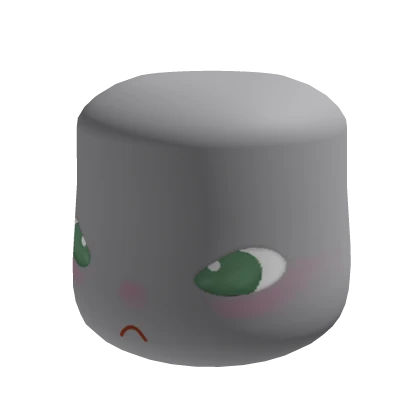 Cute Miffed Hirono Face [GREEN] - Dynamic Head | Roblox Item - Rolimon's