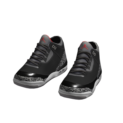 Jordan 3 Retro OG Cemento Negro - Roblox