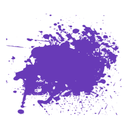Purple paint splotch