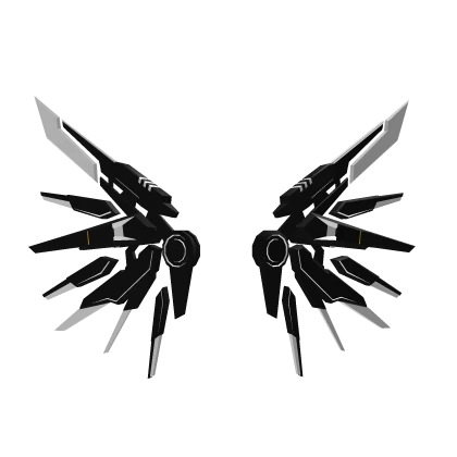 Mecha Dark Wraith Wings Black/White | Roblox Item - Rolimon's