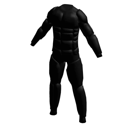 black buff sixpack abs muscle halloween suit | Roblox Item - Rolimon's