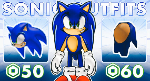 [FIXED BACKSPINES!] Sonic UGC Outfits + Avatars - Roblox