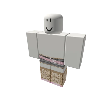 gyaru pink leopard shorts belt barbs soft dh - Roblox