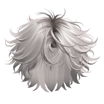 Silver Messy Wavy Middle Part Hair | Roblox Item - Rolimon's