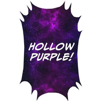 Hollow Purple Gojo Satoru JJK Manga Bubble Text | Roblox Item - Rolimon's