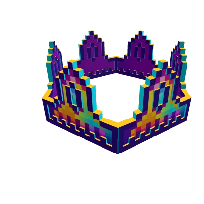 8-Bit Aurora Crown 🌈 [Code 1BAC] | Roblox Item - Rolimon's