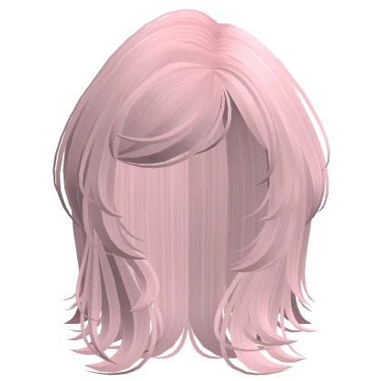 Soft Messy Bob Hairstyle in Pink | Roblox Item - Rolimon's