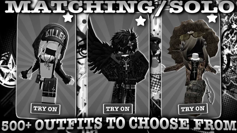 Emo Matching y Solo outfit ideas - Roblox