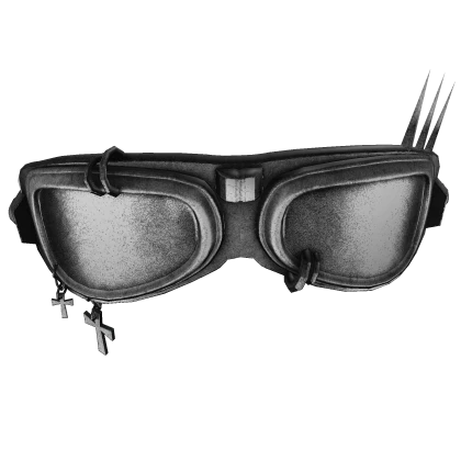Grey Gothic Punk Goggles (Around neck) | Roblox Item - Rolimon's