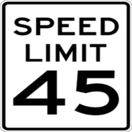 Speed limit 45