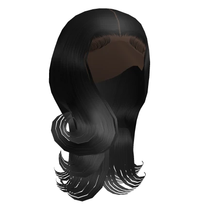 Kaci Layered Middle Part Black | Roblox Item - Rolimon's