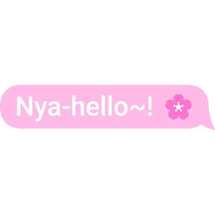 Nya-hello~! 🌸 Text Message | Roblox Item - Rolimon's