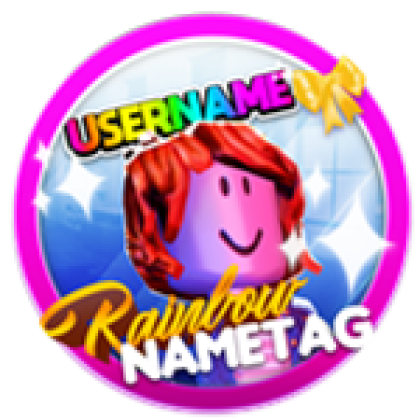 Rainbow Nametag - Roblox