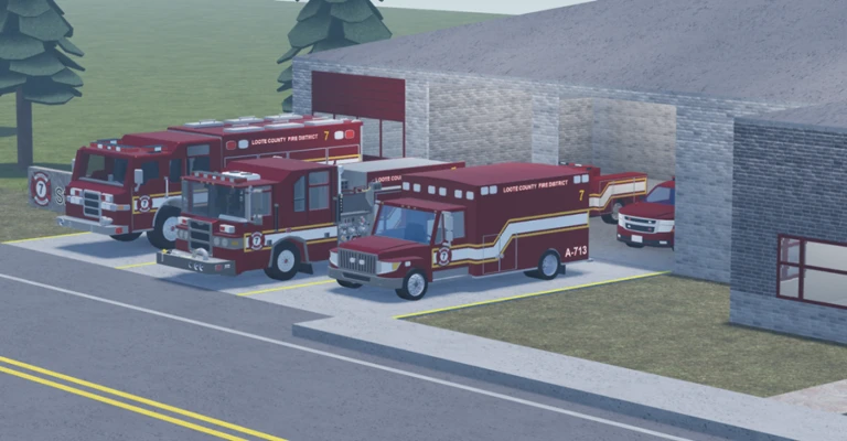 Teste de veículos de emergência - Roblox