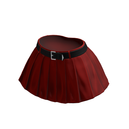 กระโปรงสีแดงเอวสูงเข็มขัด Chibi Mini Chic Y2K - Roblox