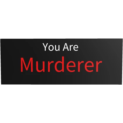 You are Murderer MM2 | Roblox Item - Rolimon's