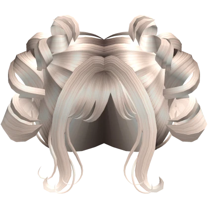 curly n swirly ethereal double buns - platinum | Roblox Item - Rolimon's