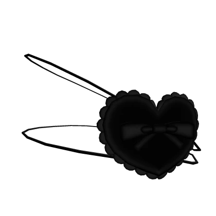 | Cutesy Laced Bow Eyepatch in Black | Roblox Item - Rolimon's