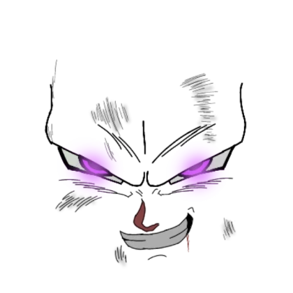 Ultra ego face glowing