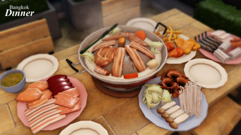 Makan Malam Bangkok [Mala BBQ Update] - Roblox