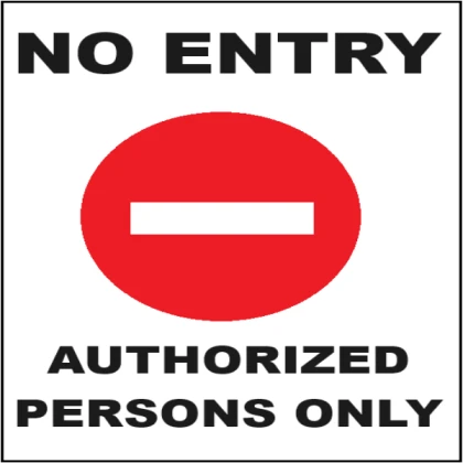 no entry sign