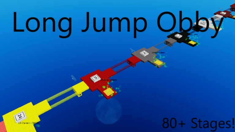 Obby de salto largo [20 Studs!] - Roblox