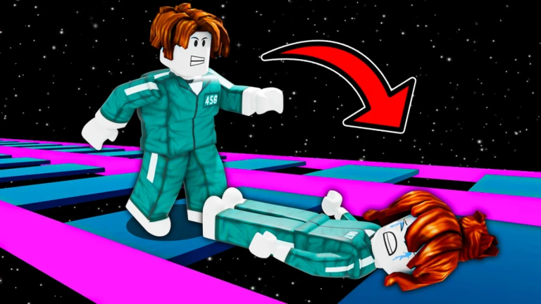 Impossível Glass Bridge Squid Game 2! - Roblox