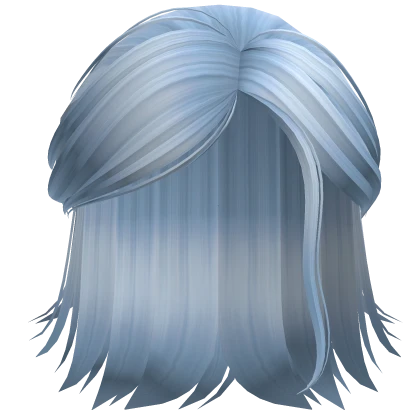 Pulled Half Up Bob with Back Bun (Blue) | Roblox Item - Rolimon's