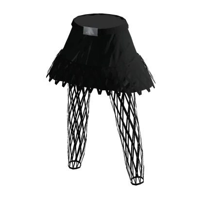 adidas black Goth skirt with Fishnets | Roblox Item - Rolimon's