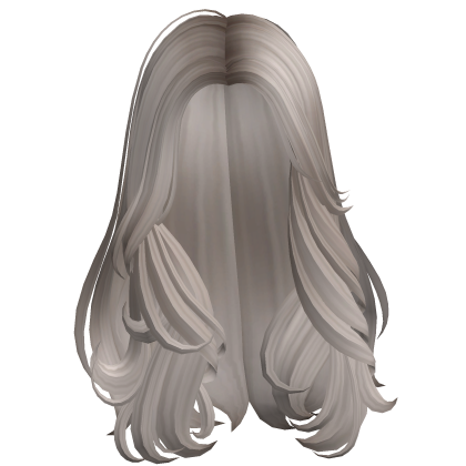 Rambut Malaikat Salju Bergaya Keriting Panjang (Ash Blonde) - Roblox