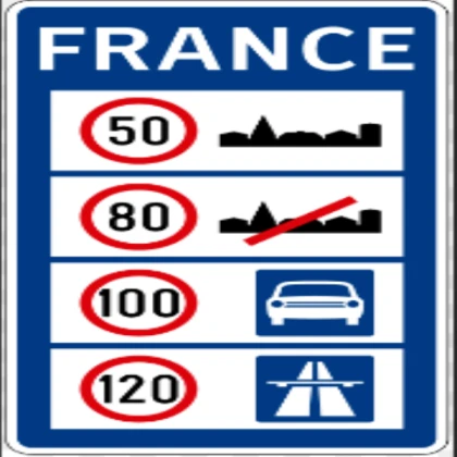 France Border Sign