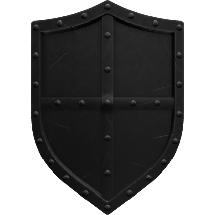 Medieval Knight Shield Black - Roblox