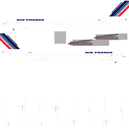 Air France (AF358 Livery) A343 (Fuselage)