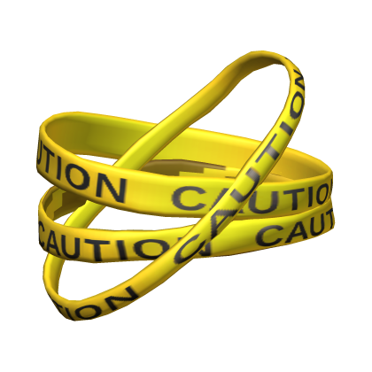 Caution Tape Head Wrap - Roblox