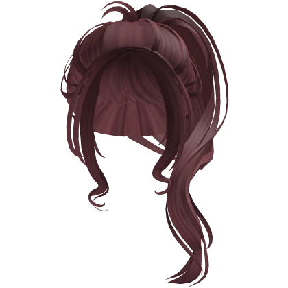 Darling Swirled Ponytail in Red Velvet | Roblox Item - Rolimon's