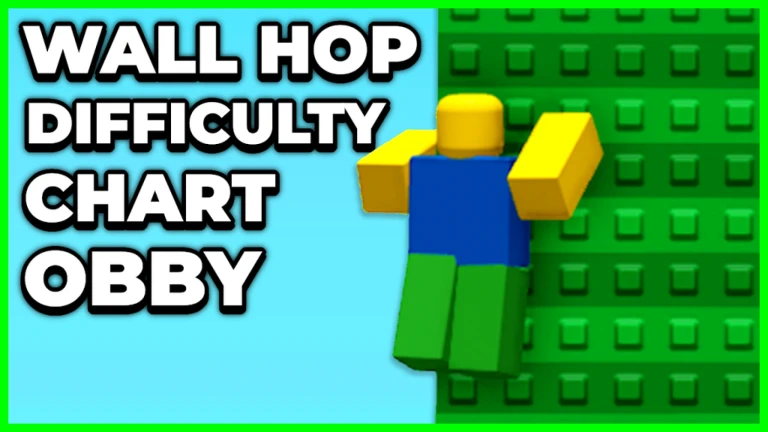 Wall Hop Difficulty Chart Obby | Play on Roblox