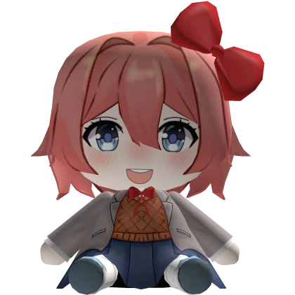 Sayori Plushie L Shoulder Cute Plush DDLC | Roblox Item - Rolimon's