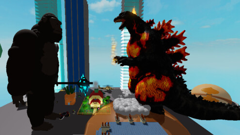 la bataille de godzilla v.s king kong - Roblox