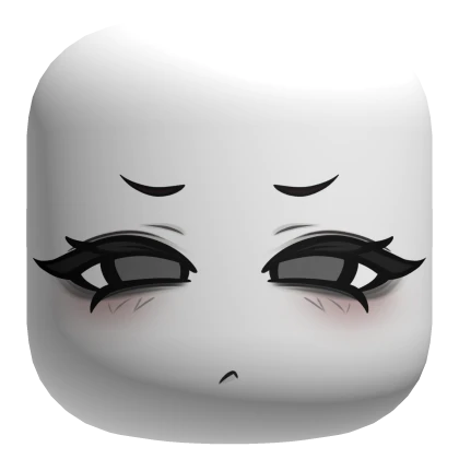 Judging Face With Grey Eyes - White | Roblox Item - Rolimon's