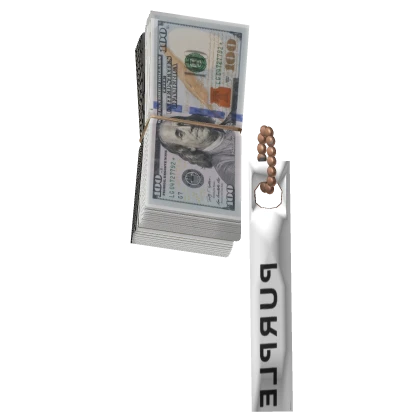 Stack of Cash w Purple Jeans Tag | Roblox Item - Rolimon's