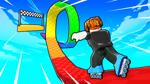 [Race ]Obby แต่คุณกําลังเล่นสเก็ตลูกกลิ้ง - Roblox