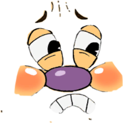 Cuphead weepy face