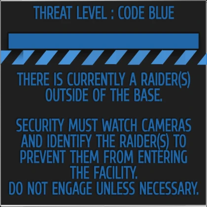 Intruder Warning: Code Blue